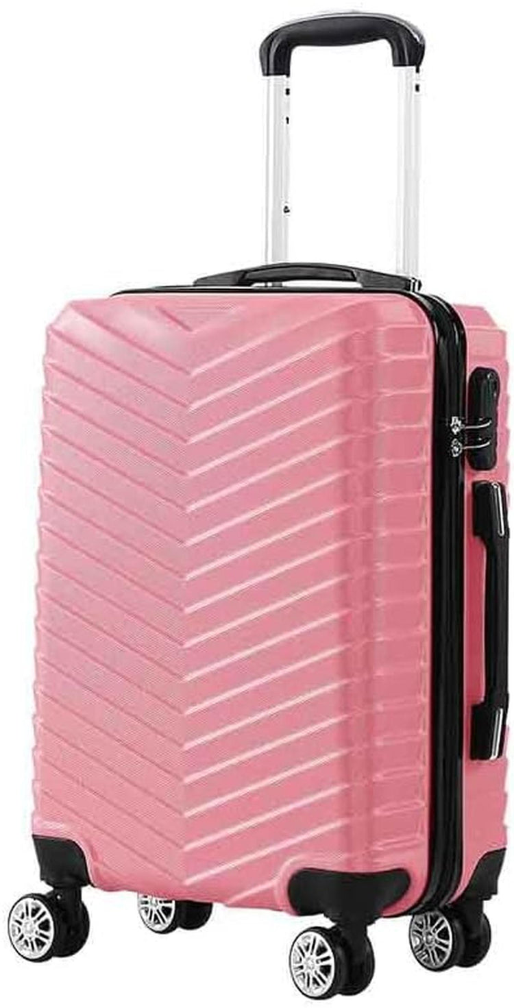 Lightweight Hard Shell Hand Luggage Suitcase With Lock And Spinner Whe ...